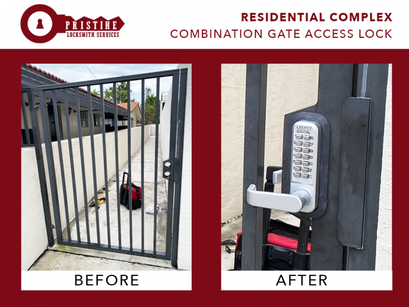 Before and After - Pristine Locksmith